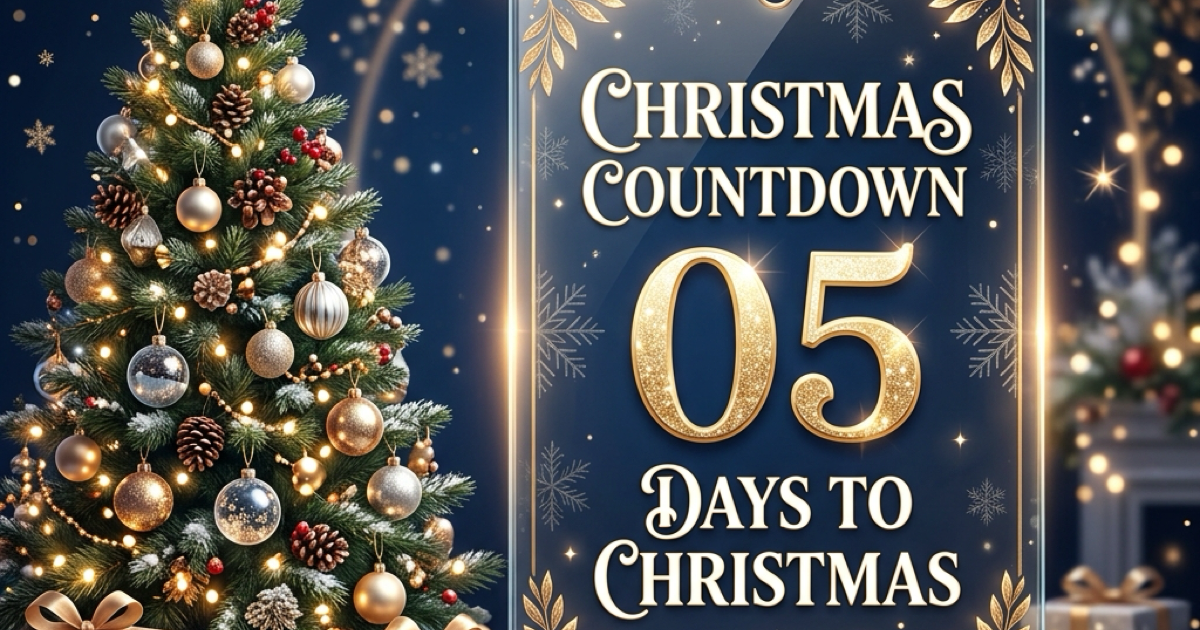 Christmas Countdown - Live Days Until Christmas